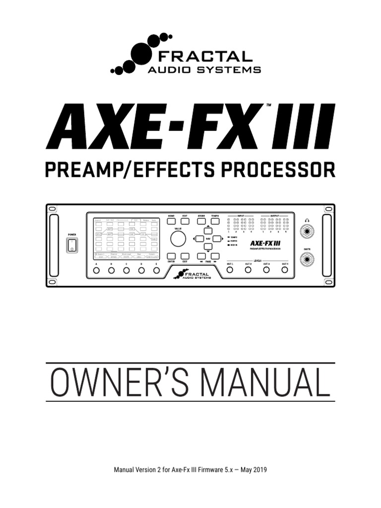 Axe Fx 3 Manual