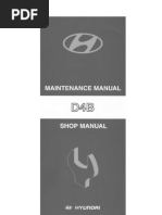 Hyundai D4BA, D4BB, D4BH and D4BF Engines Bolt Torque Spec | PDF