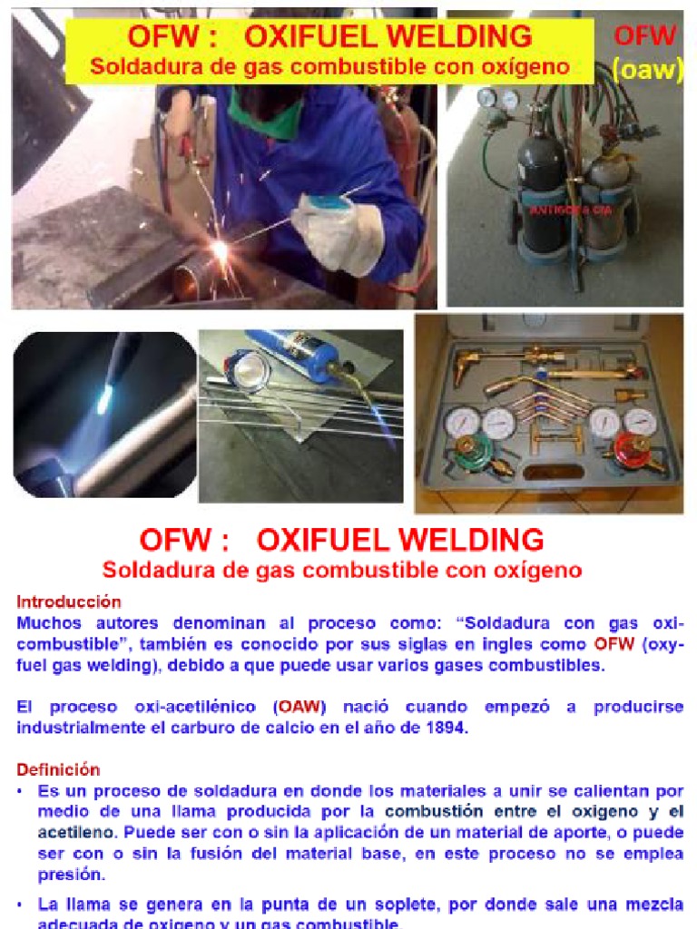 Soldadura Oxiacetilénica (Oaw) | PDF