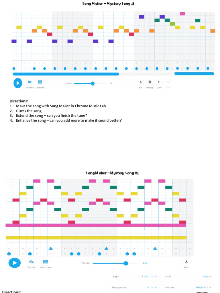 Chrome Music Lab Song Challenges | PDF | Language Arts & Discipline