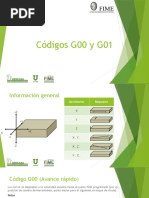 Uso del Código G00 en CNC | PDF | Control numerico | Ingeniería mecánica