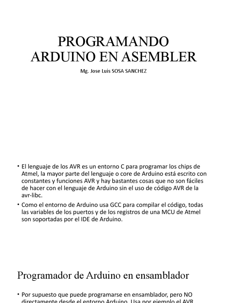 Programando Arduino en Asembler | PDF