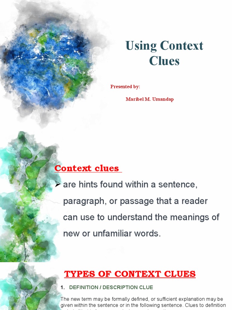 Eng. 8-Q1-Lesson1-Context Clues | PDF