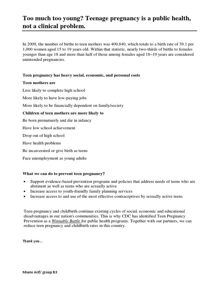 Too Much Too Young | PDF