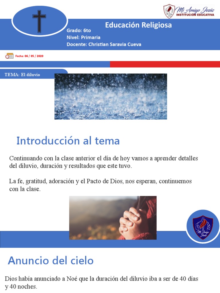Detalles del Diluvio para Niños | PDF | Mito de la inundación | Arca de Noé