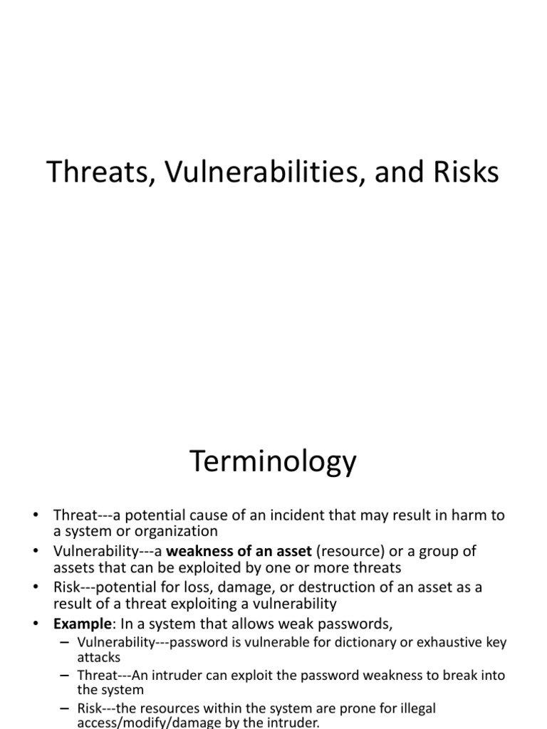 Threats, Risk Ge4 | PDF | Vulnerability (Computing) | Risk Management