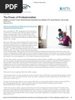 APTA PT Core Values | PDF | Psychotherapy | Physical Therapy