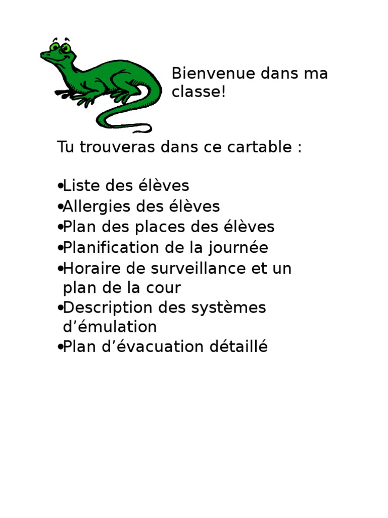 Cartable Pour Suppléance | PDF