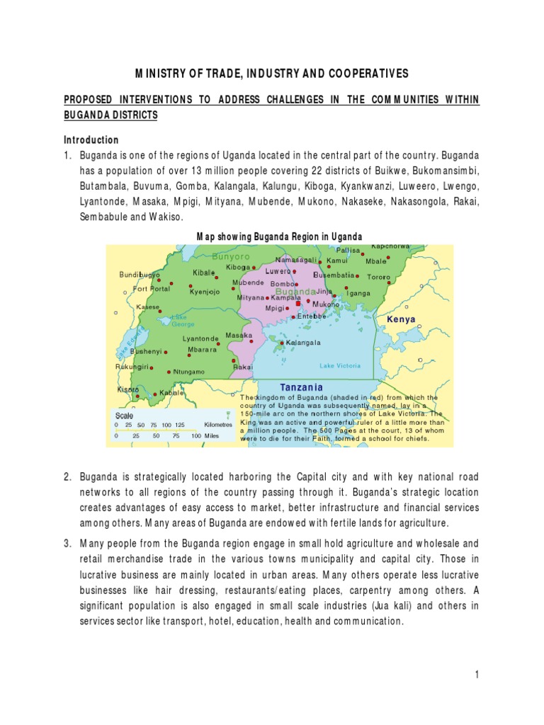 Buganda Region Parliamentary Caucus Presentation | PDF | Cooperative ...