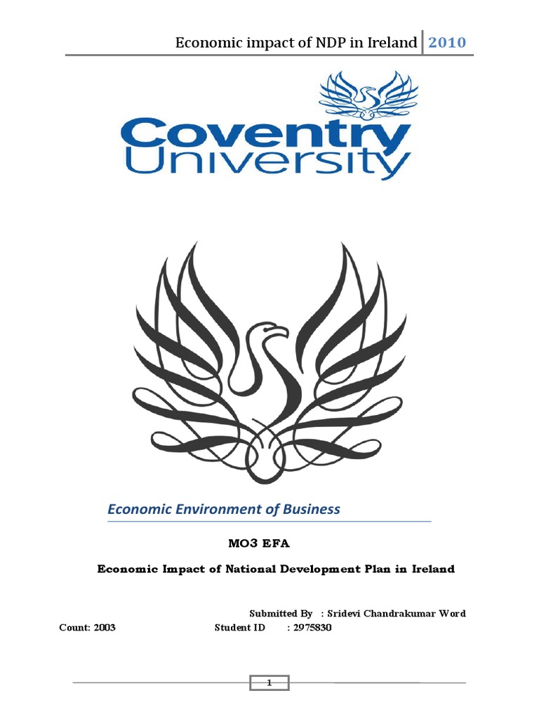 Economic Impact of NDP in Ireland | PDF | Nature | Economic Growth