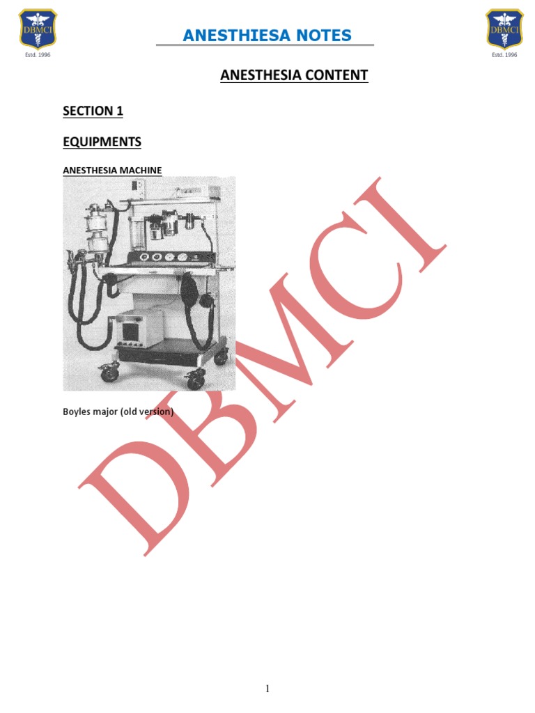 ANESTHESIA - NOTES-2020 BY Dr. Ajay Yadav | PDF | Opioid | Anesthesia