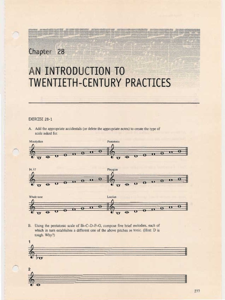 Tonal Harmony Chapter 28 PDF | PDF | Mode (Music) | Scale (Music)