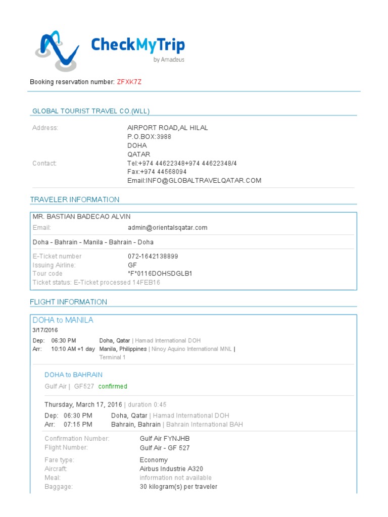 Booking Reservation Number:: Zfxk7Z | PDF | Aviation | Aeronautics