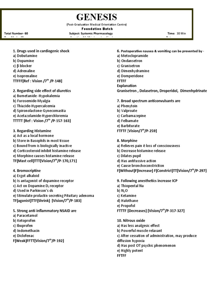 Genesis: (Post-Graduation Medical Orientation Centre) Foundation Batch ...