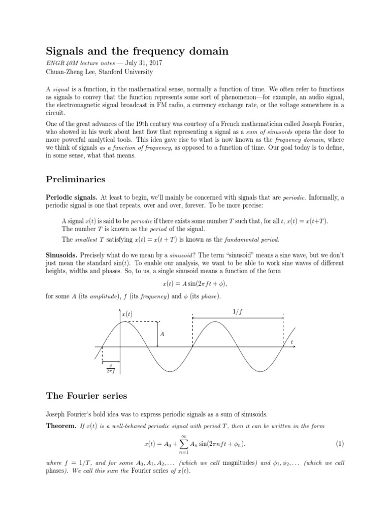 Signals PDF | PDF | Sine Wave | Phase (Waves)