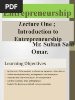 Lecture PPT Entrepreneurship | PDF | Entrepreneurship | Leadership