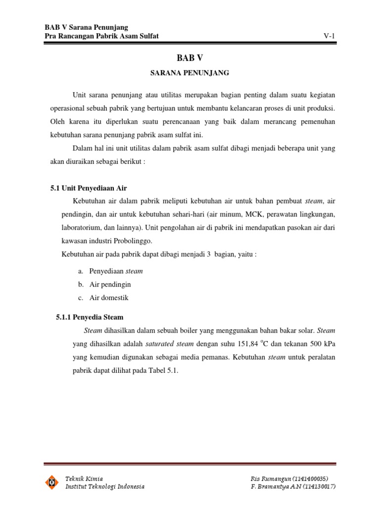 BAB V UTILITAS Revisi 2 AGAM PDF | PDF