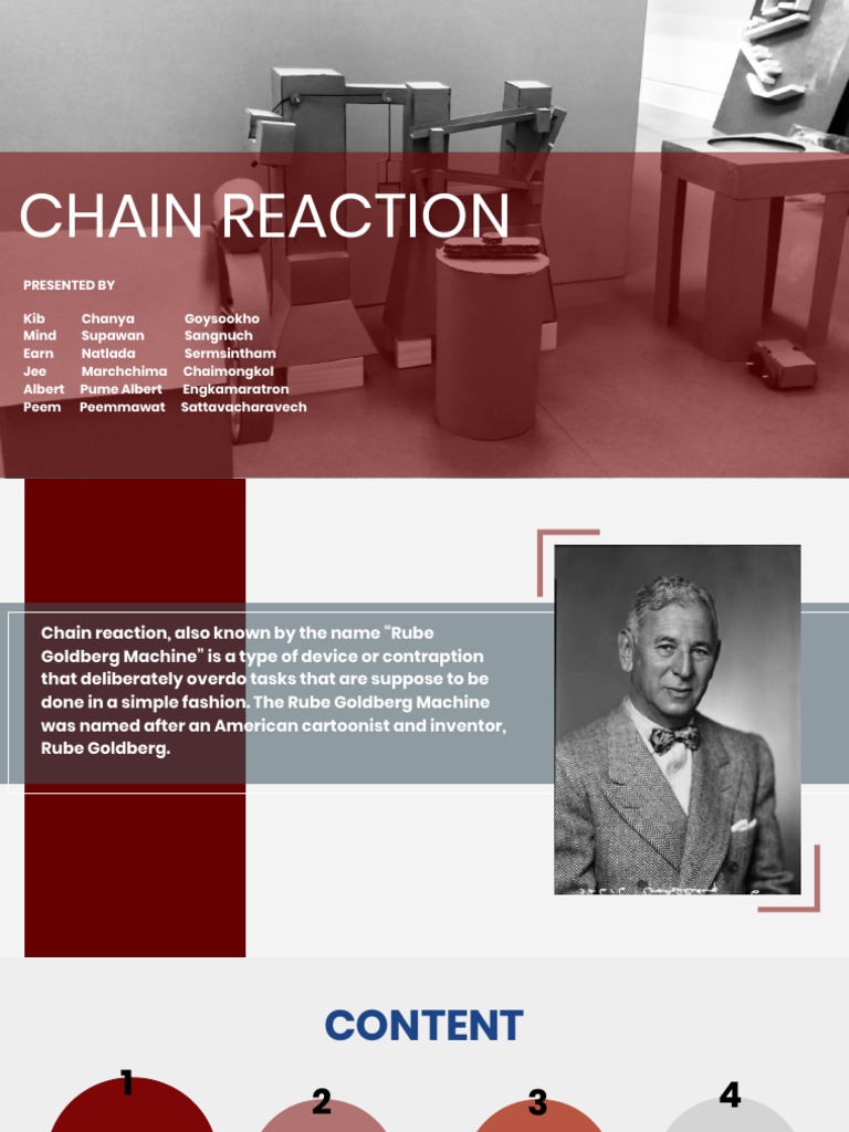 Chain Reaction Presentation | PDF | Collision | Physics