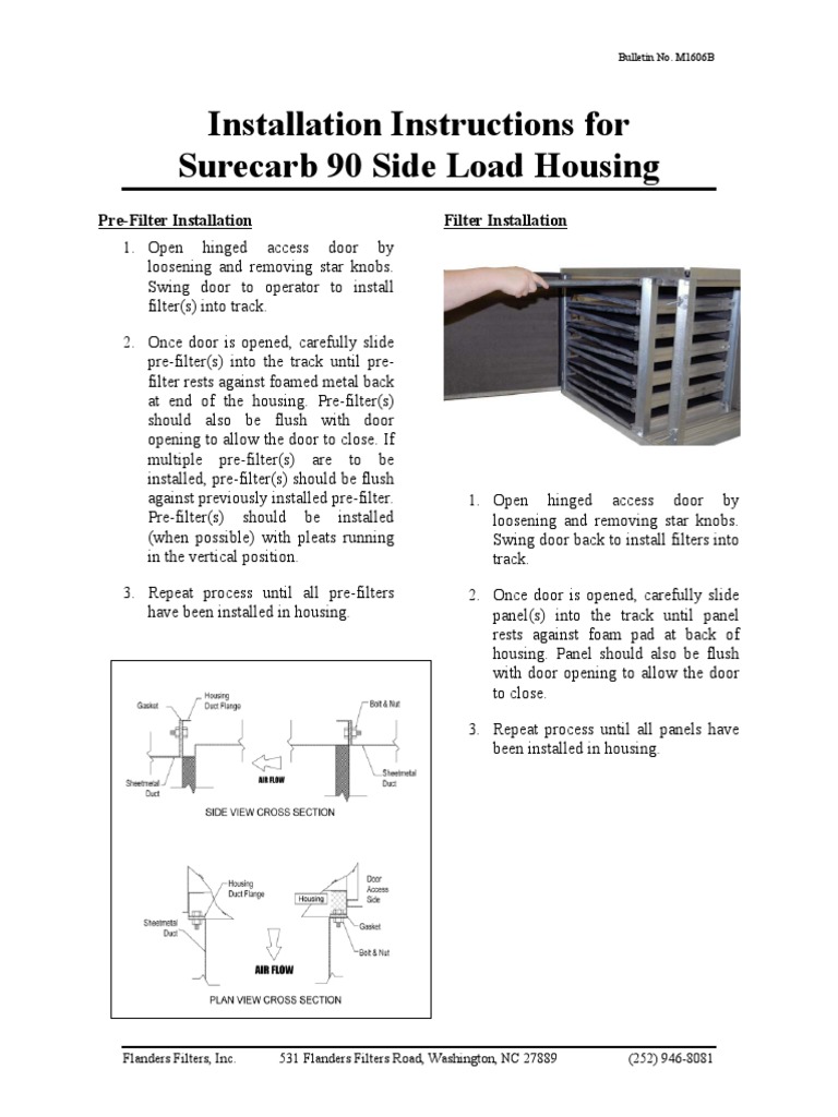 Surecarb 90 Housing Installation Guide | PDF