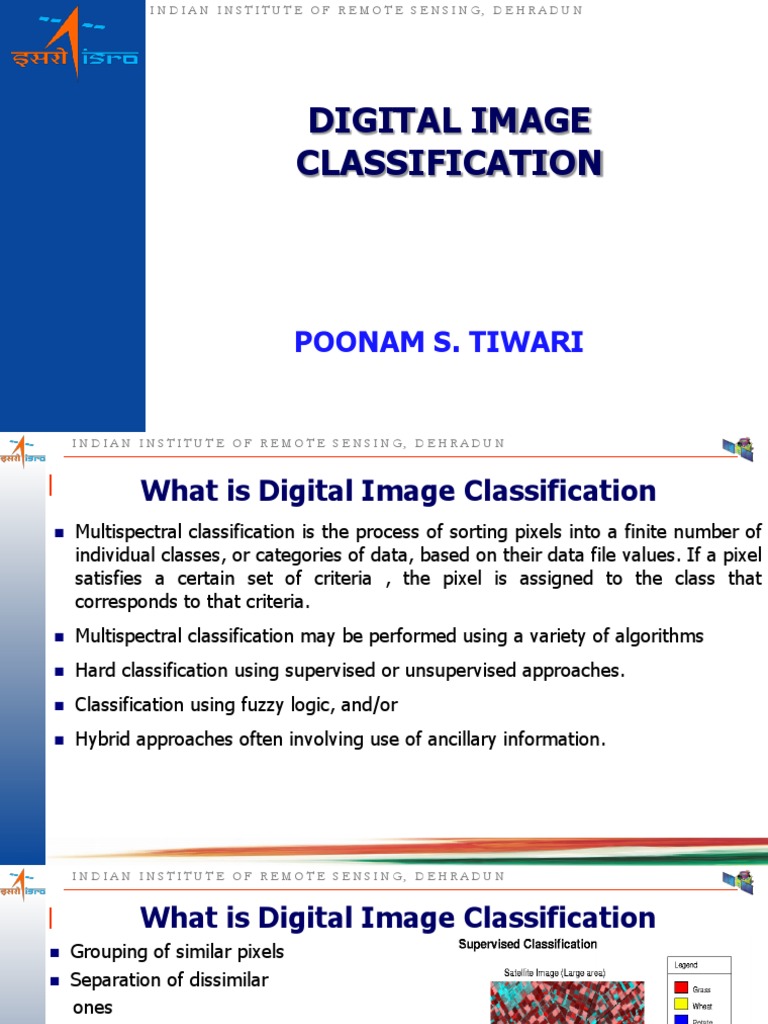 15 April 2020 - Session2 - Digital Image Classification - Poonam S Tiwari | PDF | Statistical ...