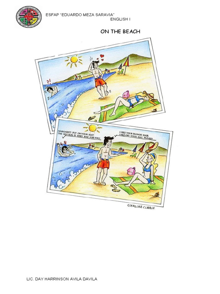 English I: On the Beach Activities | PDF