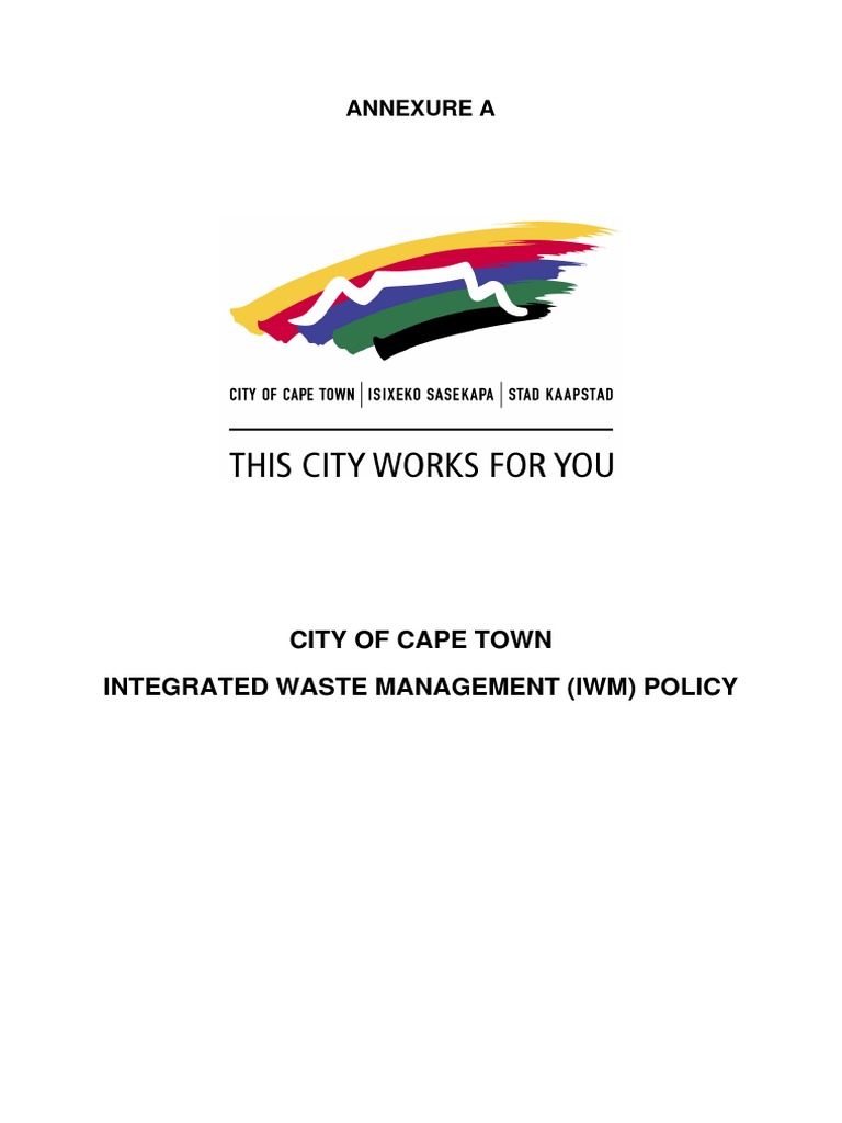 Integrated Waste Management Policy - CCT | PDF | Waste Management ...