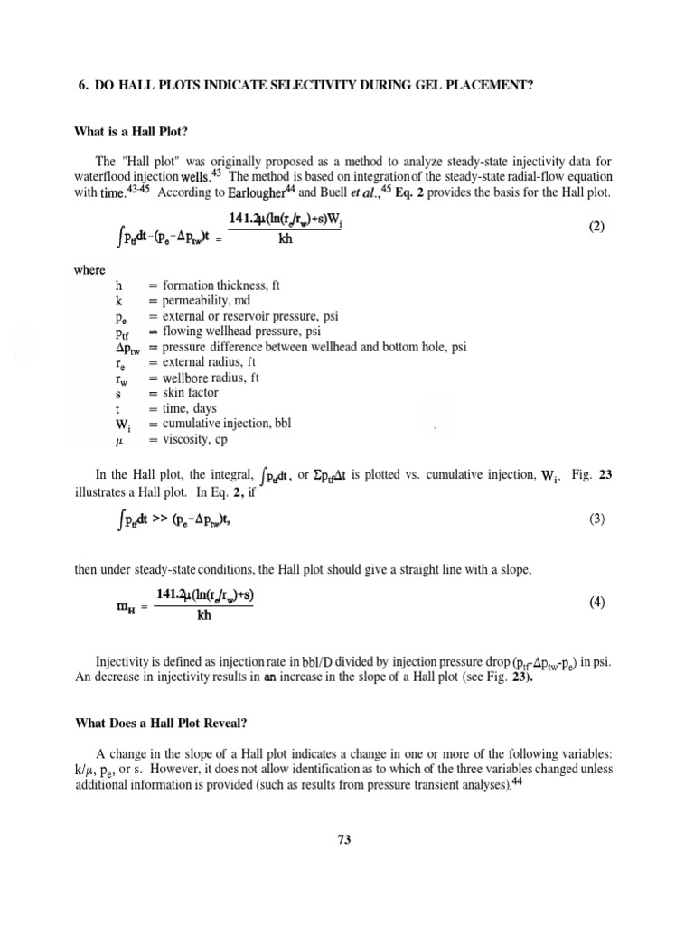 Hall Plot | PDF | Permeability (Earth Sciences) | Petroleum Reservoir