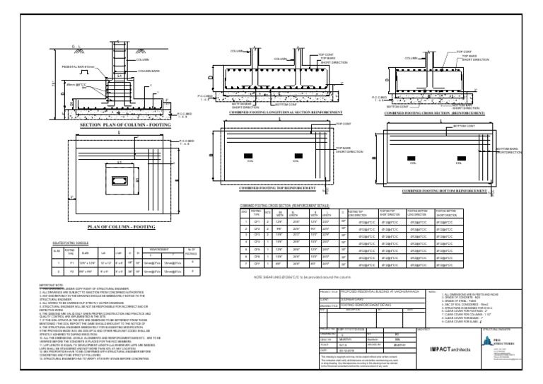 Footing Reinforcement Details | PDF | Engineering | Economic Sectors