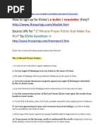 Prayer Bullets From Elisha Goodman by Topic | PDF | Jesus | Prayer