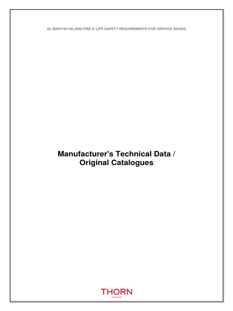 Lighting Technical Data Sheets | PDF | Lighting | Light Emitting Diode