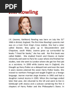 J.K. Rowling: Biography and Success Story | PDF | J. K. Rowling | Harry ...