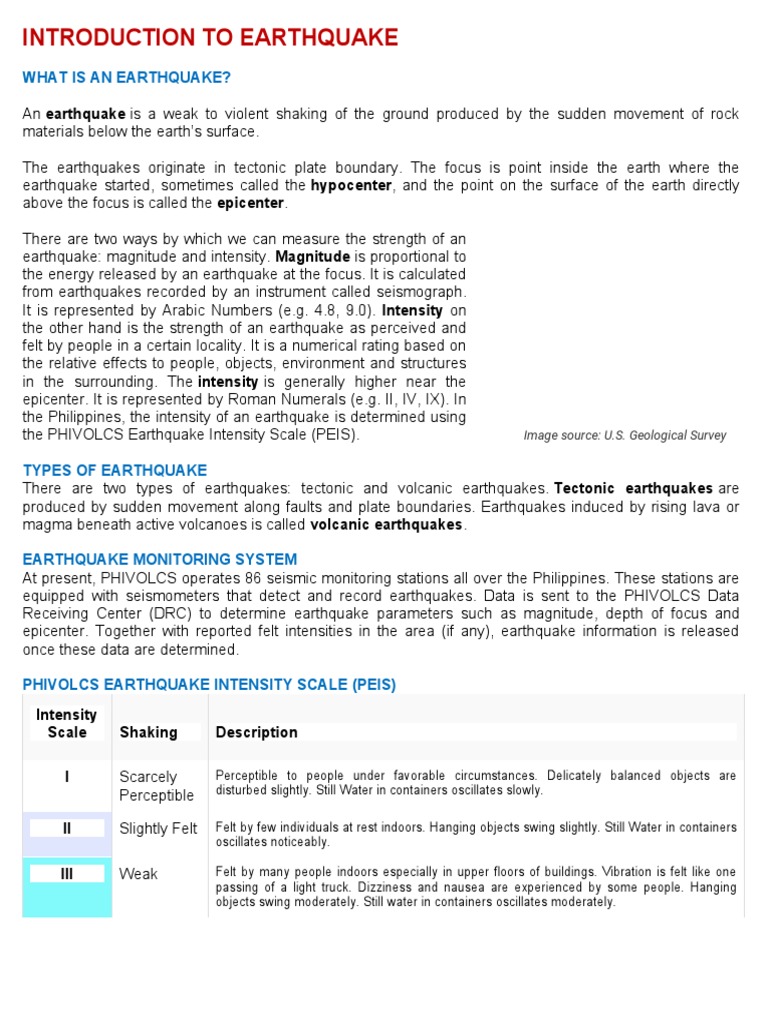 Understanding Earthquakes and Their Impact | PDF | Earthquakes | Moment ...