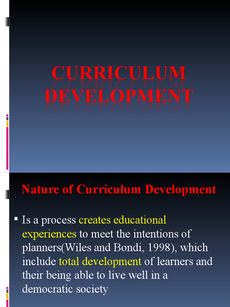 Curriculum Development | PDF | Curriculum | Evaluation