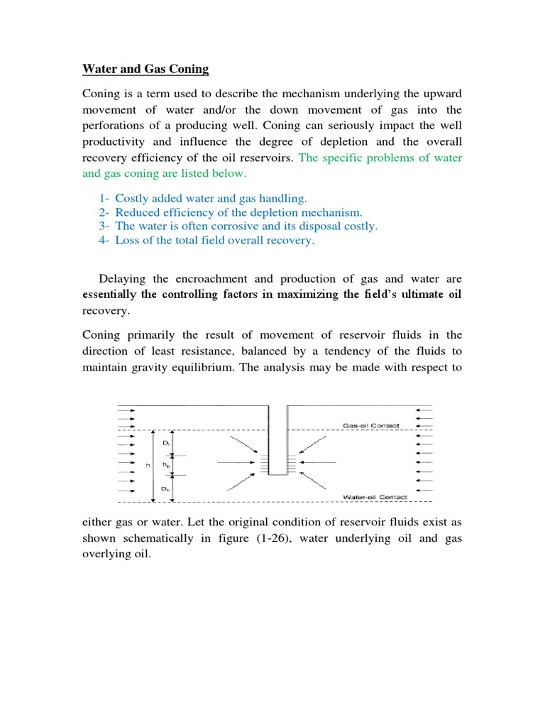 2 CH2 Water and Gas Coning-En PDF | PDF | Petroleum Reservoir ...