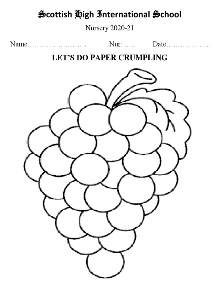 Paper Crumpling Worksheet | PDF