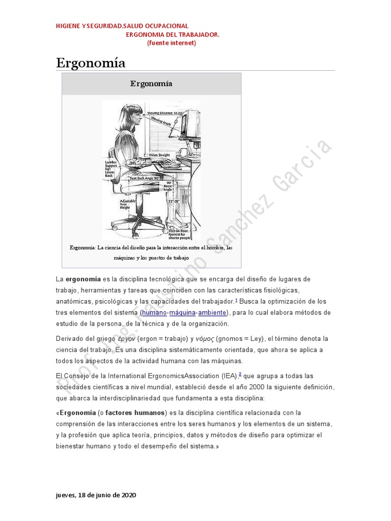 Mat 1.ergonomía - CONCEPTOS BASICOS - Corregido-1 | PDF | Factores ...
