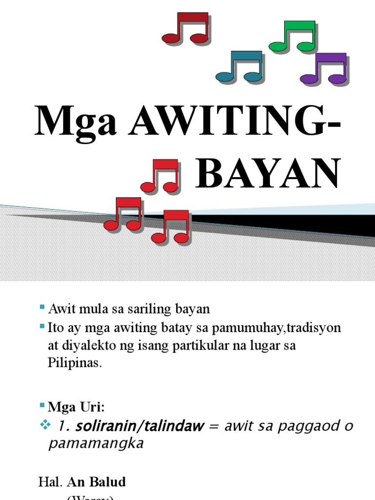 Awiting Bayan at Bulong | PDF