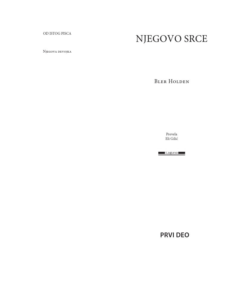 Njegovo Srce: Bler Holden | PDF
