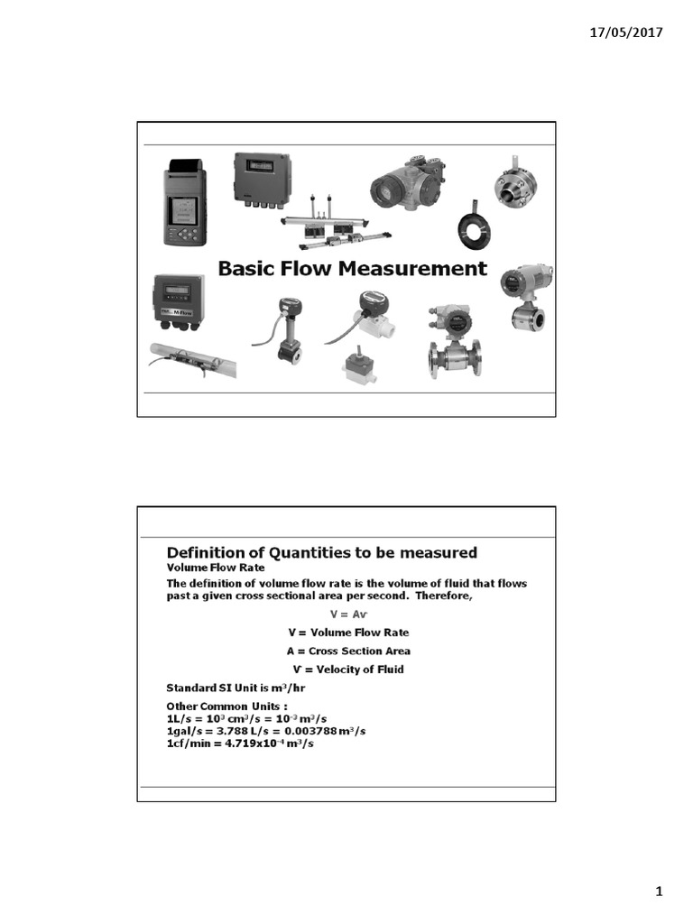 Handout Kuliah Pengukuran Aliran Fluida | PDF | Fluid Dynamics | Reynolds Number