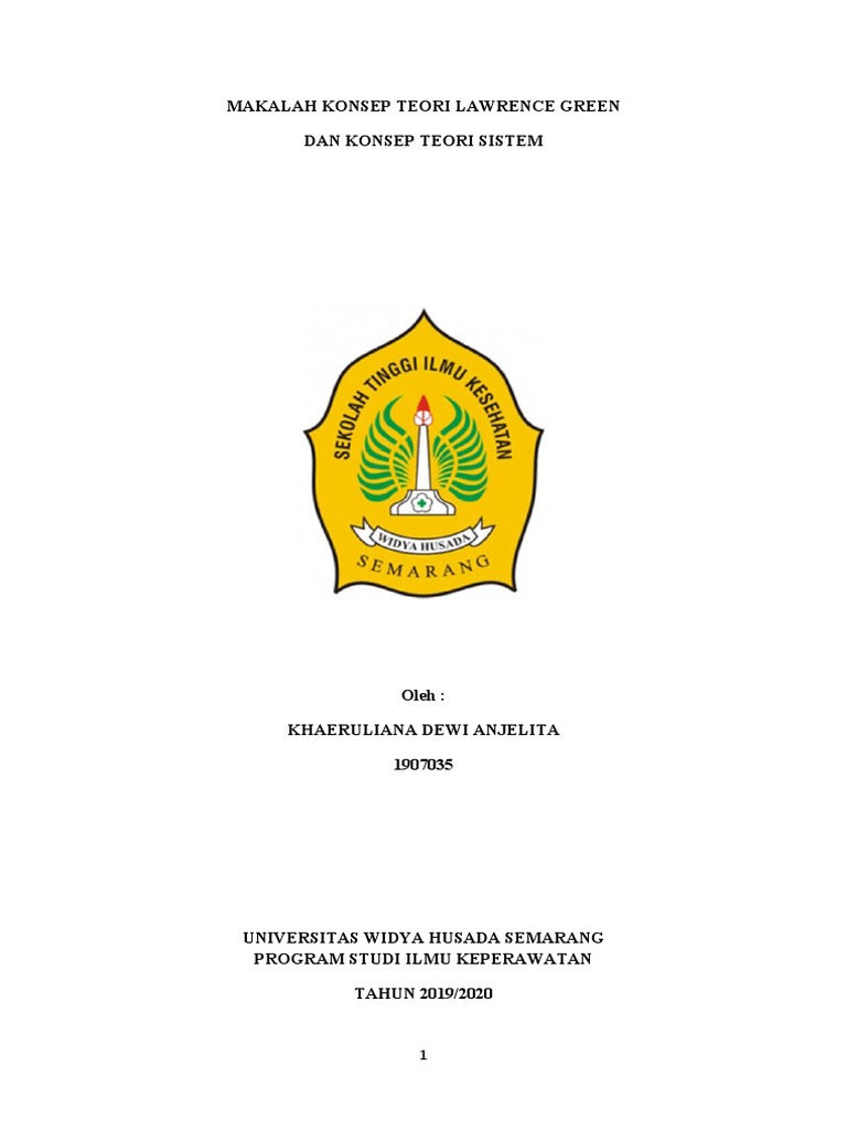 Teori Lawrence Green dalam Keperawatan | PDF | Sains & Matematika