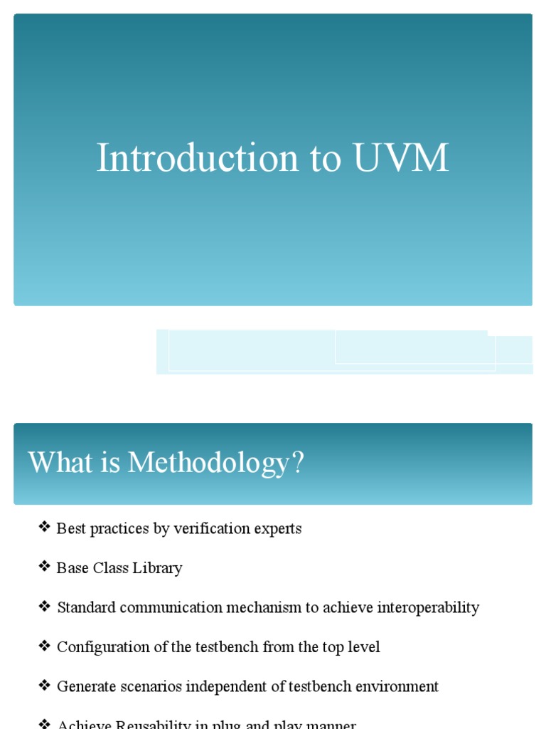UVM Class Notes Deepak Kumar Panda | PDF | Class (Computer Programming ...