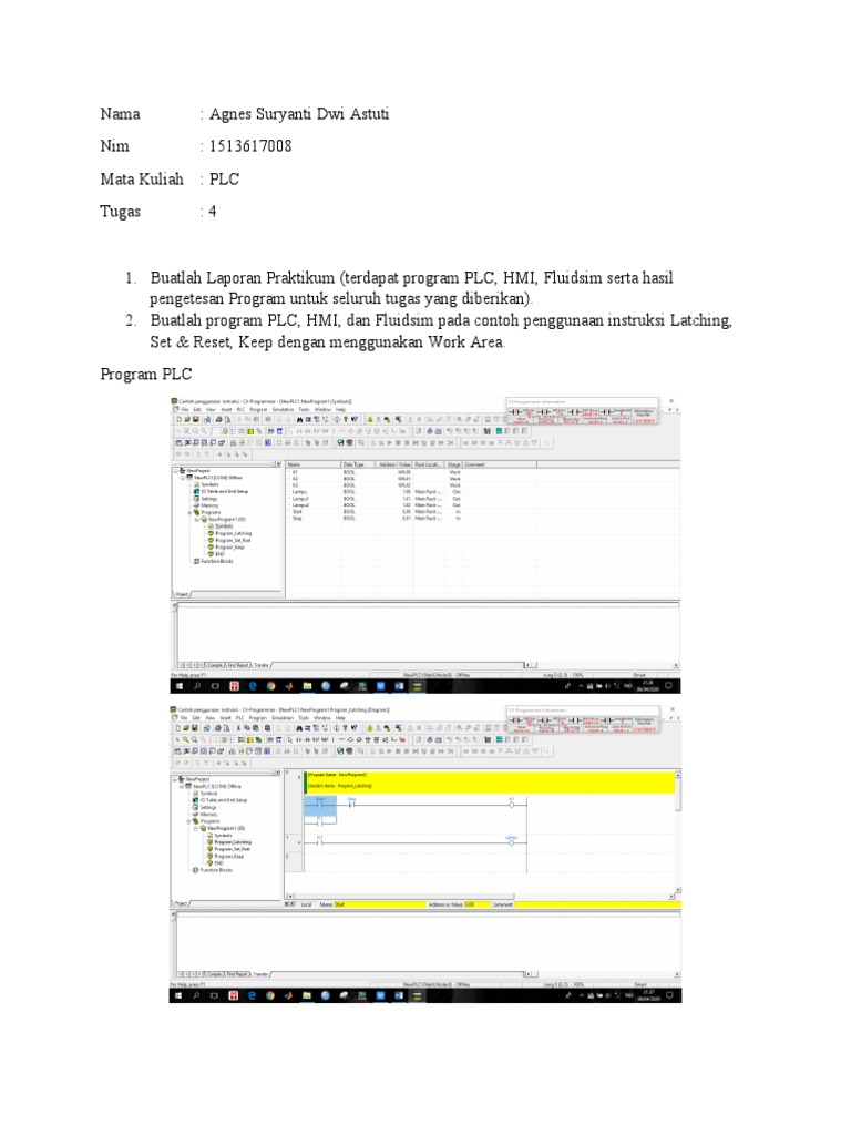 Contoh Rangkaian PLC | PDF
