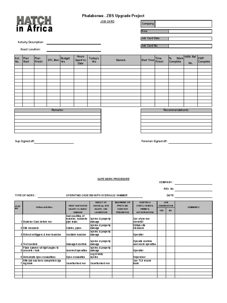 Phalaborwa - ZBS Upgrade Project | PDF | Personal Protective Equipment ...