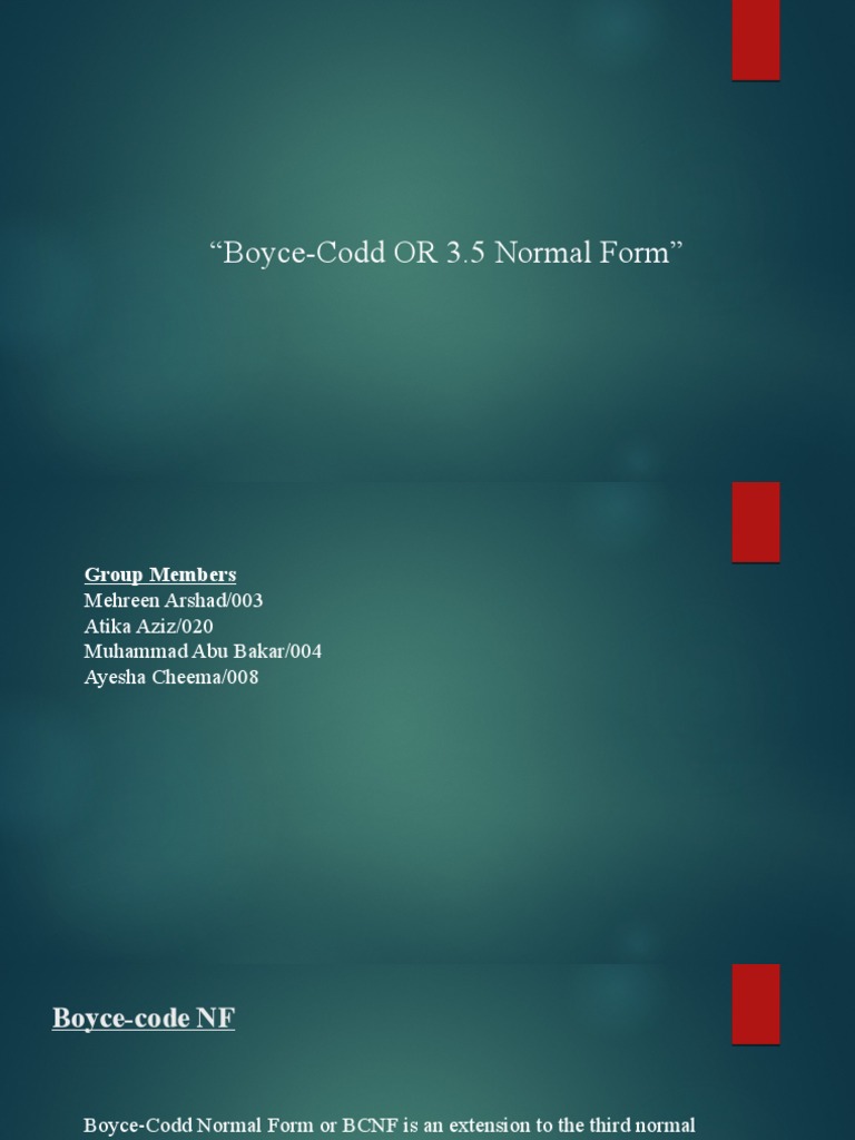 Understanding Boyce-Codd Normal Form | PDF