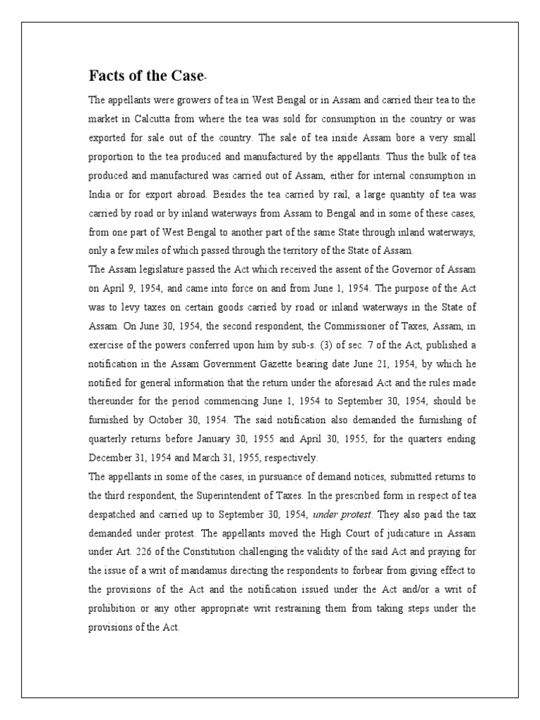Facts of The Case | PDF | Constitutional Law | Public Law