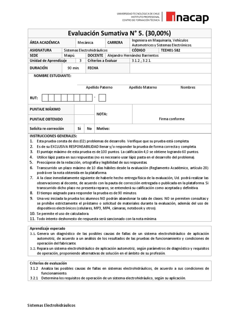 Eval5 SistemasElectrohidráulicos | PDF | Business