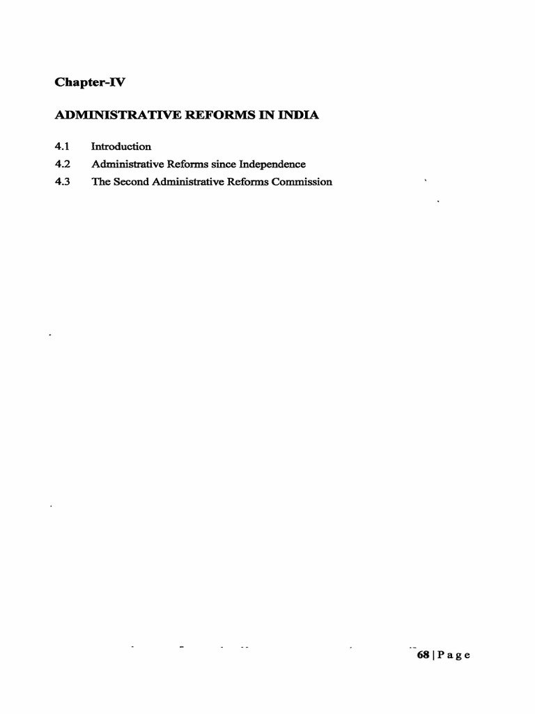 Chapter-IV: Administrative Reforms Since Independence The Second ...