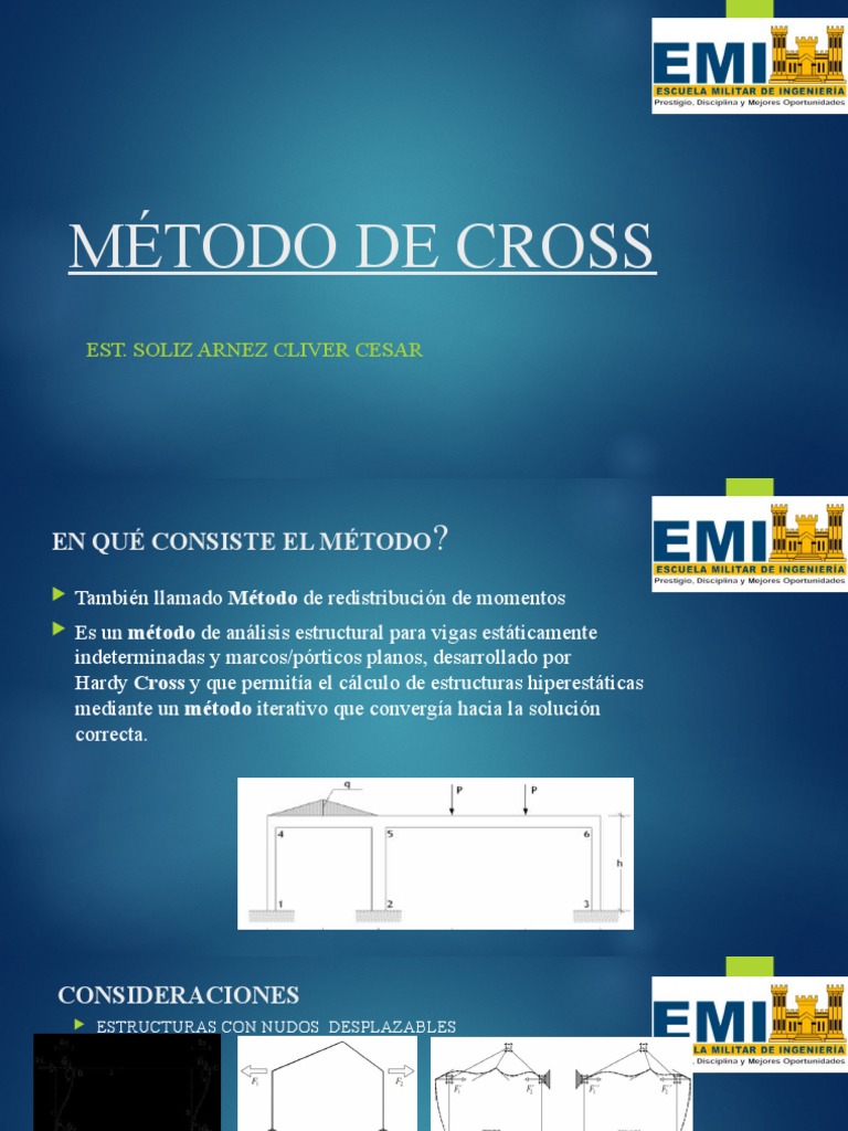 Exposicion Metodo de Cross | PDF | Ingeniería estructural | Ciencia ...