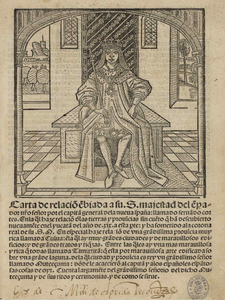 1522-Segunda Carta de Hernan Cortes-Sevilla-Imprenta de Cromberger PDF ...