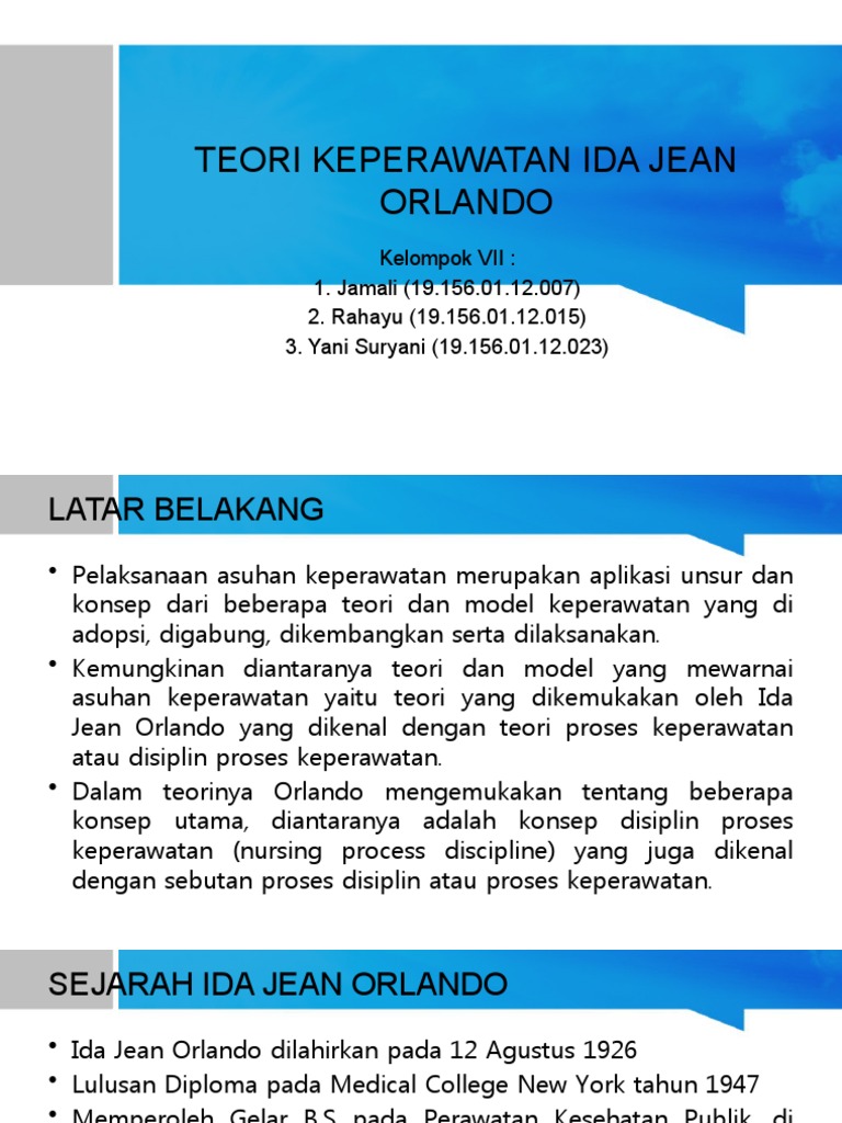 Teori Ida Jean Orlando | PDF